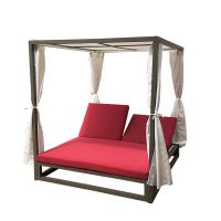 China Commercial Aluminum Frame Outdoor Daybed for Hotel Minimalist Furniture for sale