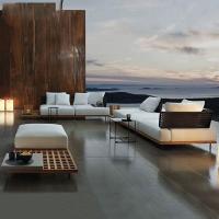 China Sofa Set Outdoor Furniture Modern Cushions Loveseat Rattan Single Patio Garden Rope Sofa for sale