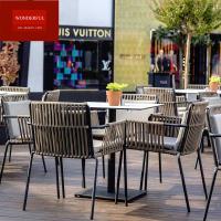 China Modern Design Style Bar Furniture Aluminum Outdoor Bar Table for sale