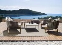 China General Outdoor Furniture Cherish Wicker Garden Sofa Set with Adjustable Height Table for sale