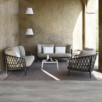 China Modern Design One Seat Rattan Sofa for Outdoor Furniture Custom for sale