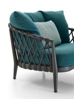 China Modern Design One Seat Rattan Sofa for Outdoor Furniture Custom for sale
