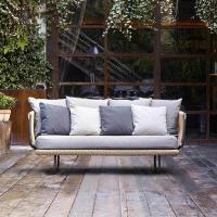 China Custom Garden Outdoor Patio Furniture Rattan Rope Sofa with Quick Dry Foam in Garden for sale