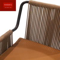 China European Dining Modern Design Custom Rope Rattan Dinging Chair Restaurant Furniture for sale