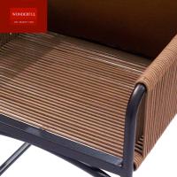 China European Dining Modern Design Custom Rope Rattan Dinging Chair Restaurant Furniture for sale