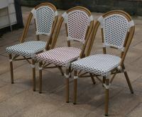 China Hotel Restaurant Banquet Function Stacked French Wicker Rattan Chair in Modern Design for sale