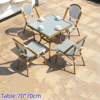 China Hotel Restaurant Banquet Function Stacked French Wicker Rattan Chair in Modern Design for sale