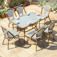 China Hotel Restaurant Banquet Function Stacked French Wicker Rattan Chair in Modern Design for sale