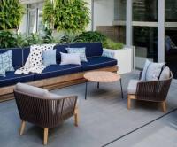 China General Outdoor Furniture Modern Courtyard Garden Terrace Rope Sofa Rattan Furniture for sale