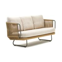 China Outdoor Garden Villa Patio Furniture Plastic Rattan Rope Sofa with Modern Design for sale