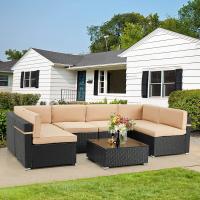 China Modern Design Style Villa Garden Rattan Sofa Set with and Comfortable Outdoor Us for sale