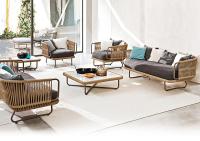 China Outdoor Furniture Modern Luxury Rattan Sofa Set for Garden High End Luxury High for sale