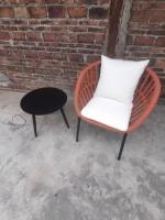 China Modern Design Style Rope Weaving Leisure Outdoor Chair for Patio Bistro Furniture for sale