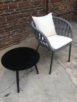 China Modern Design Style Rope Weaving Leisure Outdoor Chair for Patio Bistro Furniture for sale