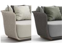 China Outdoor Garden Courtyard Terrace Villa Hotel Furniture Cast Aluminum Sofa Combination for sale