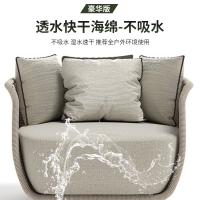 China Outdoor Garden Courtyard Terrace Villa Hotel Furniture Cast Aluminum Sofa Combination for sale