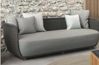 China Outdoor Garden Courtyard Terrace Villa Hotel Furniture Cast Aluminum Sofa Combination for sale