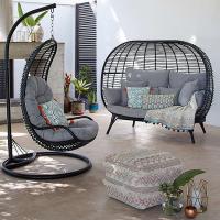 China Mail Packing N PE Wicker Sun Bed Outdoor Lounger Bed for Hotel Pool and Beach Furniture for sale