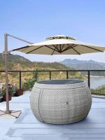 China Modern Outdoor Furniture Garden Patio Set Customized Color Wicker Dining Chair Table Sets for sale