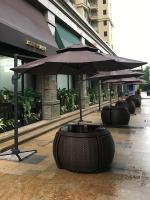 China Modern Outdoor Furniture Garden Patio Set Customized Color Wicker Dining Chair Table Sets for sale