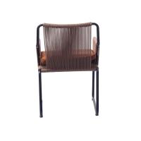 China Home Furniture Metal Rattan Modern Dining Room Chairs for Customization Outdoors for sale