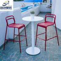 China Simple Outdoor Aluminum Alloy Courtyard Table and Chair for Hotel Restaurant Banquet for sale