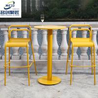 China Simple Outdoor Aluminum Alloy Courtyard Table and Chair for Hotel Restaurant Banquet for sale