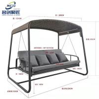 China Garden Leisure Furniture Comfortable Hanging Outdoor Swings Bed Chair with Canopy for sale