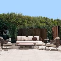 China Outdoor Furniture Garden Set Sofa Waterproof Aluminum Sectional Loungeset for Patio for sale