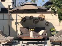 China Outdoor Rattan Sofa Set for Comfortable and Fashionable Garden Seating for sale