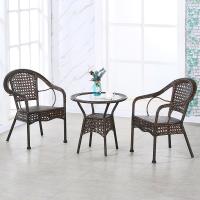 China Park Villa Courtyard Leisure Outdoor Hotel Vine Weaving Furniture Set with Waterproof for sale
