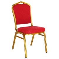 China 45*52*92cm Luxury Restaurant Hotel Metal Chair for Hall Wedding Modern Navy Oval Back for sale