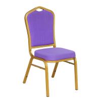 China 45*52*92cm Luxury Restaurant Hotel Metal Chair for Hall Wedding Modern Navy Oval Back for sale