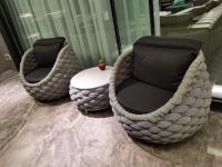 China Villa Garden Leisure Lounge Chair and Rattan Sofa Set with Patio Outdoor Furniture for sale