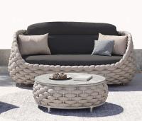 China Villa Garden Leisure Lounge Chair and Rattan Sofa Set with Patio Outdoor Furniture for sale