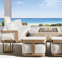 China Multiple Designs Weathered Teak Outdoor Sofa Set for Solid Teak Garden Furniture for sale