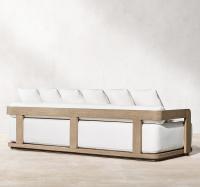 China Multiple Designs Weathered Teak Outdoor Sofa Set for Solid Teak Garden Furniture for sale