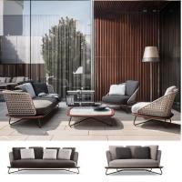 China Outdoor Furniture Garden Rattan Sofa Perfect for Outdoor Entertaining for sale