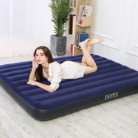 China Intex 64759 Inflatable Double Air Bed Camping Mattress with Pillow Rest Classic Airbed for sale