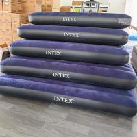 China Intex 64759 Inflatable Double Air Bed Camping Mattress with Pillow Rest Classic Airbed for sale