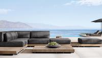 China Modern Teak Patio Garden Sofas Set Customized for Leisure Facilities at Villa or Hotel for sale