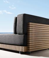 China Modern Teak Patio Garden Sofas Set Customized for Leisure Facilities at Villa or Hotel for sale