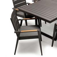 China Metal Outdoor Dining Table And Chair Set for Hotel Garden Set Modern Patio Furniture for sale