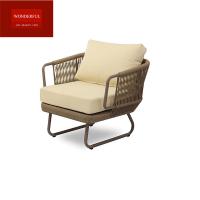 China Aluminum Frame Rope Outdoor Furniture Rattan Sofa Set for Your Outdoor Tranquility for sale