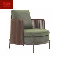 China Outdoor Furniture Single Seat Weaving Modern Rope Woven Lounge Sofa with OEM/ODM for sale