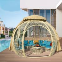 China Transform Your Patio into a Relaxing Haven with a Rattan Daybed and Canopy for sale