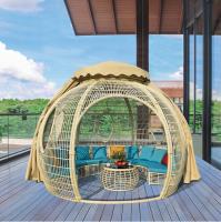 China Transform Your Patio into a Relaxing Haven with a Rattan Daybed and Canopy for sale