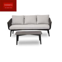 China Customized Outdoor Large Rope 3 Seat Sofa for Contemporary Style Luxury OEM/ODM Options for sale