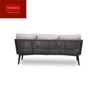 China Customized Outdoor Large Rope 3 Seat Sofa for Contemporary Style Luxury OEM/ODM Options for sale