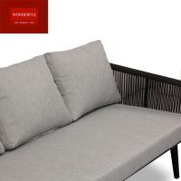 China Customized Outdoor Large Rope 3 Seat Sofa for Contemporary Style Luxury OEM/ODM Options for sale